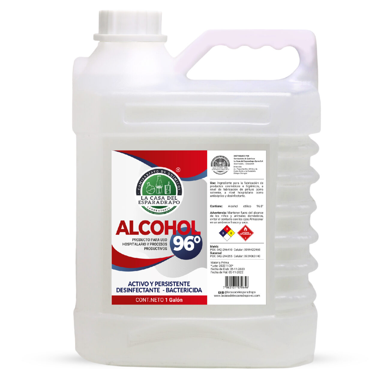 ALCOHOL ETILICO 96? 3700 mL – La Casa del Esparadrapo